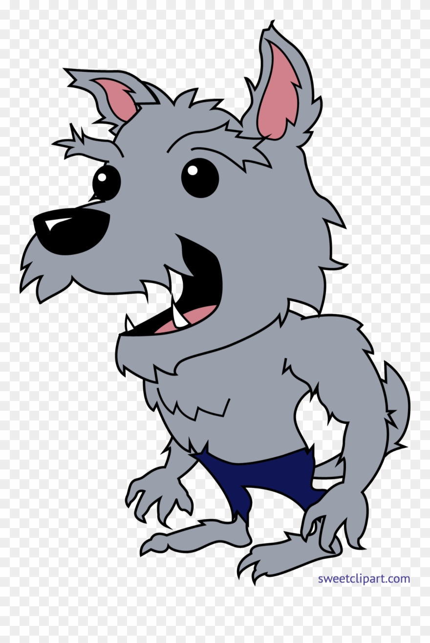 Vector Transparent Cute Clip Art Sweet - Halloween Werewolf Clipart ...