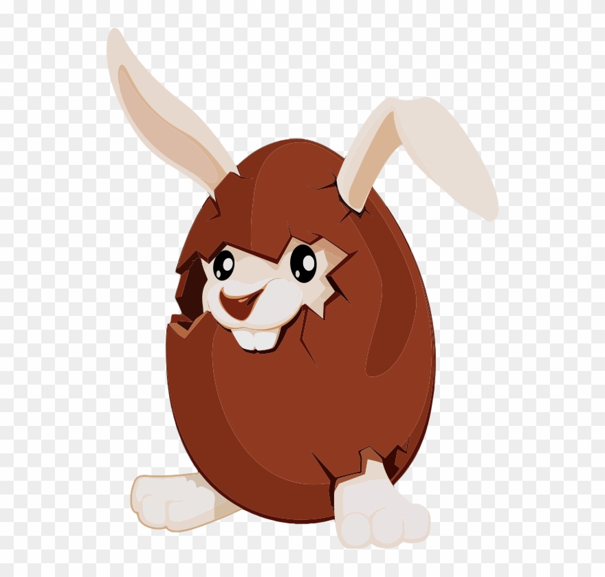 Free Chocolate Bunny Clipart - Chocolate Bunny Cartoon - Png Download ...