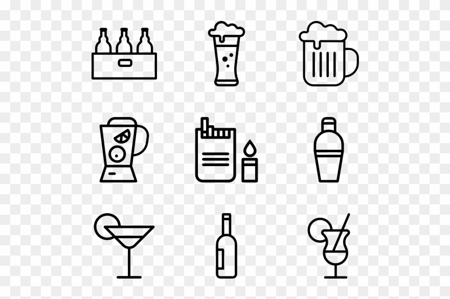Bar Icons - Party Icon Transparent Background Clipart (#539877 ...