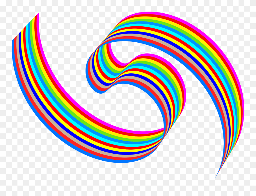 Clip Art, Png Download - Transparent Background Rainbow Ribbon Clipart ...