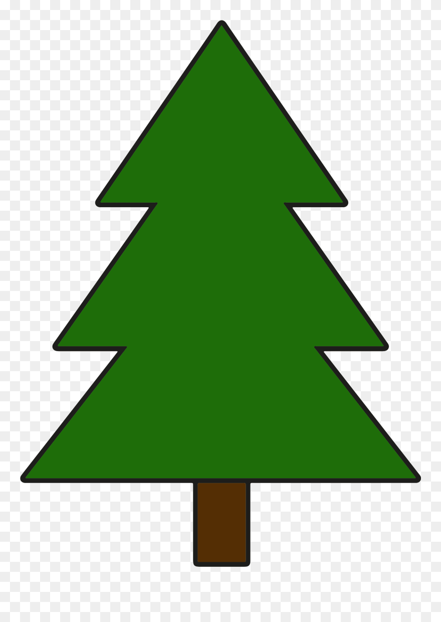 Download Simple Pine Tree Clipart , Png Download - Simple Pine Tree ...