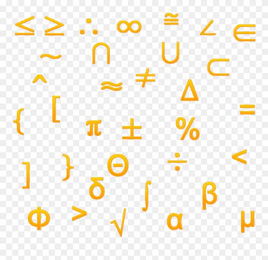 Download Math Symbols With Transparent Background Clipart (#5306202 ...
