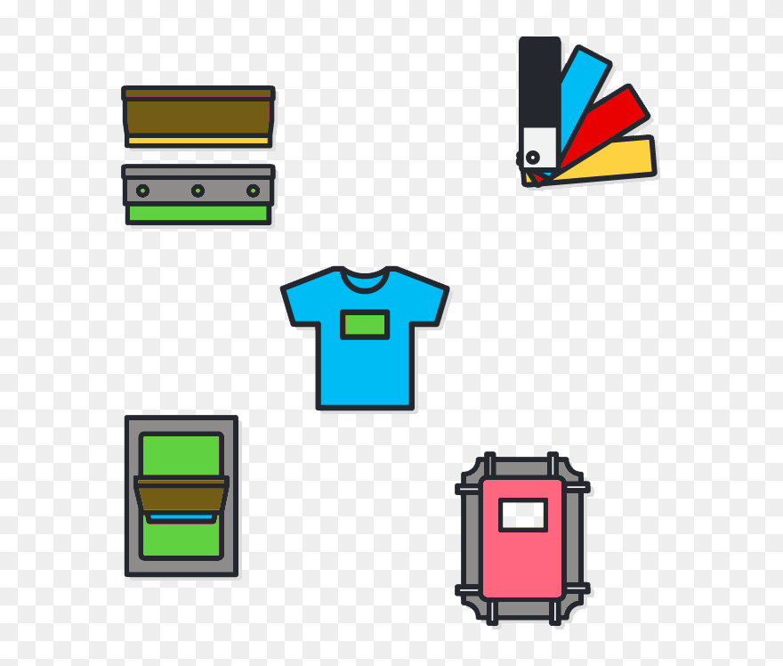 Screen Printing Icons Clipart (#5306733) - PinClipart