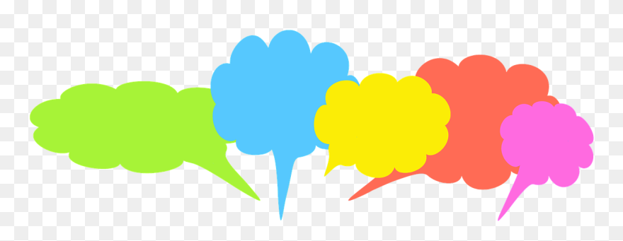 Download A Number Of Thought Bubbles In Varying Colours - Dialect ...