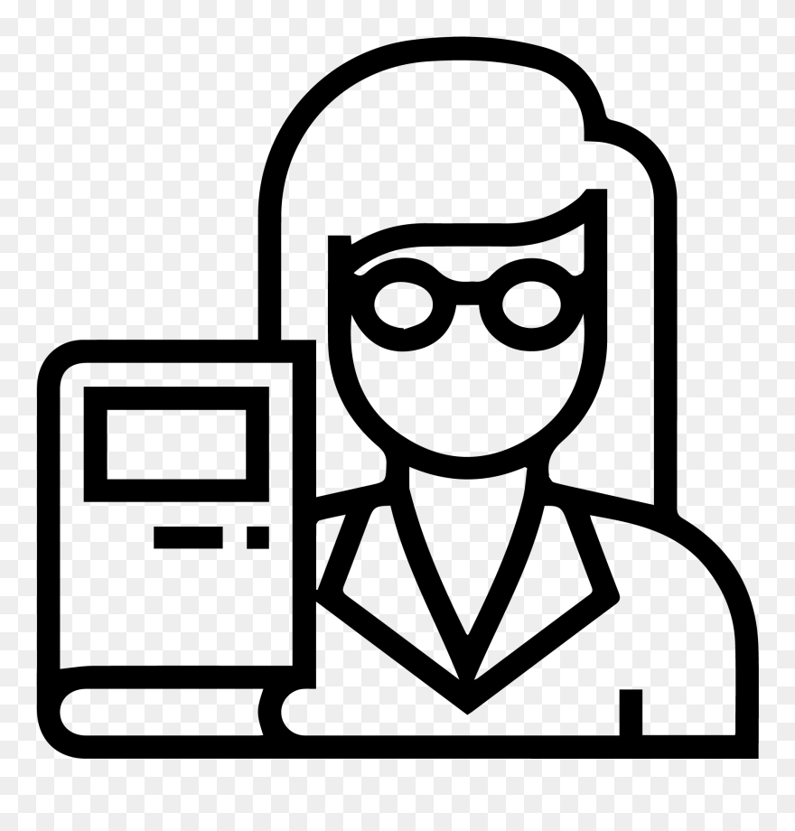 Download Female Scientists Outline Clipart (#5307723) - PinClipart