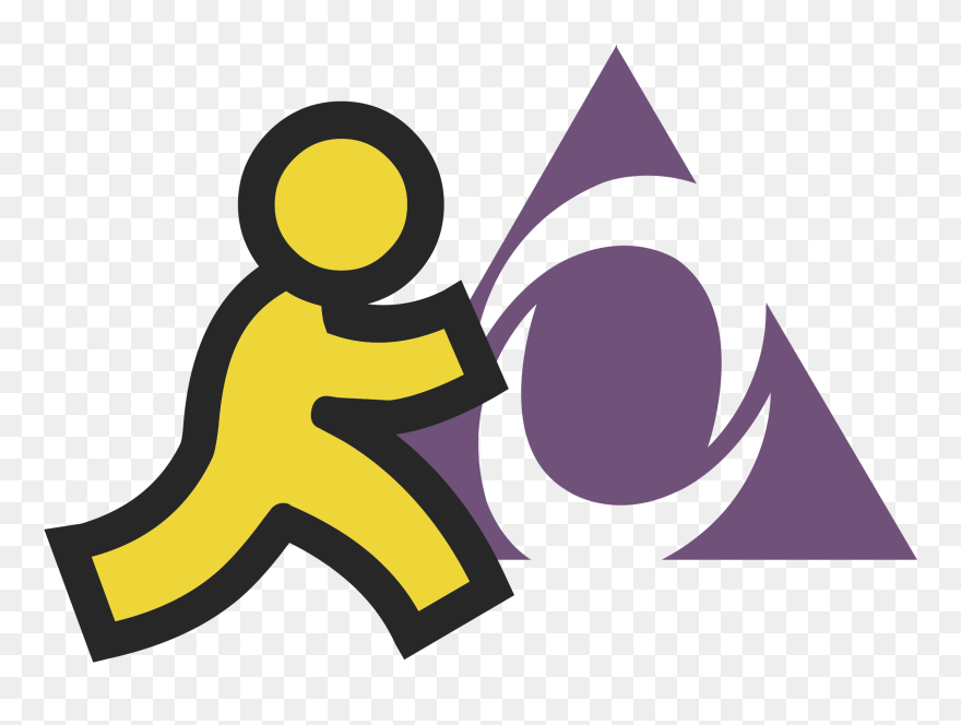 Aol Instant Messenger Logo Png Transparent - Logo Aol Instant Messenger ...