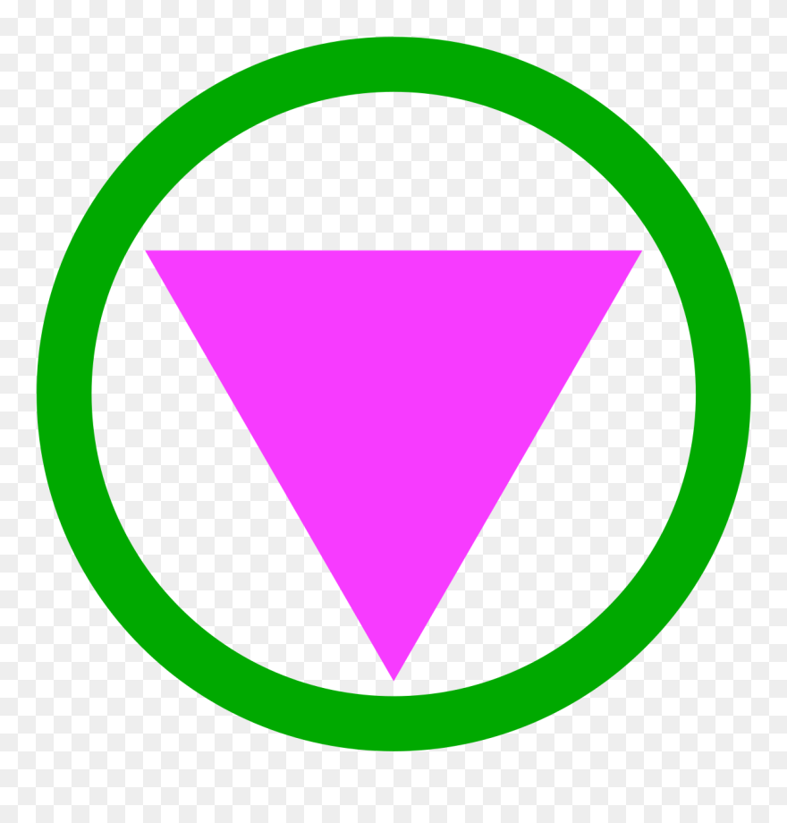 Safe Space Pink Triangle Clipart (#5316263) - PinClipart