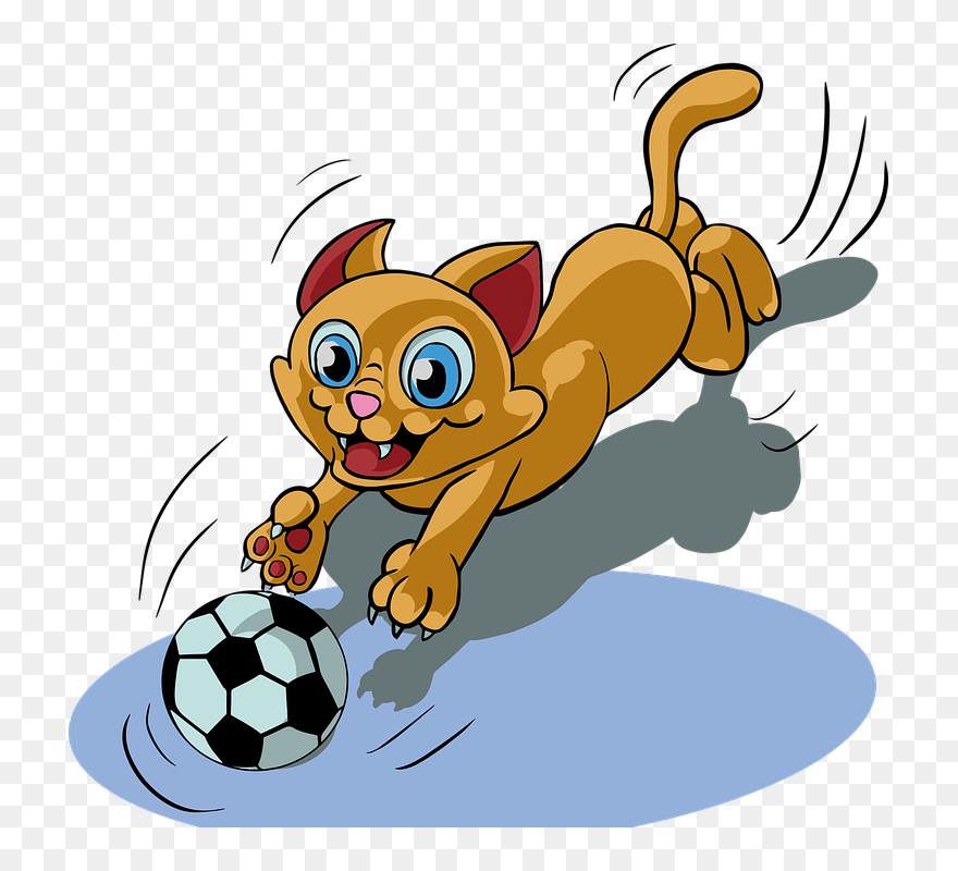 Cat Chasing A Ball Clipart (#5317802) - PinClipart