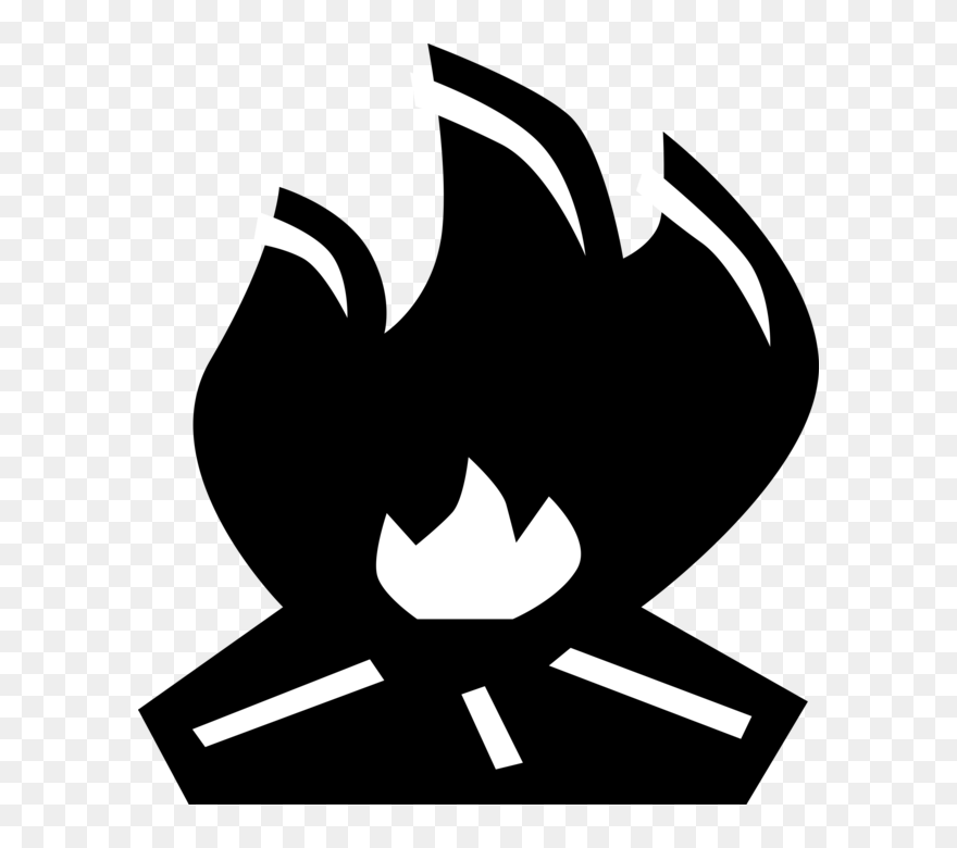 Camping Camp Fire Vector - Emblem Clipart (#5319872) - PinClipart