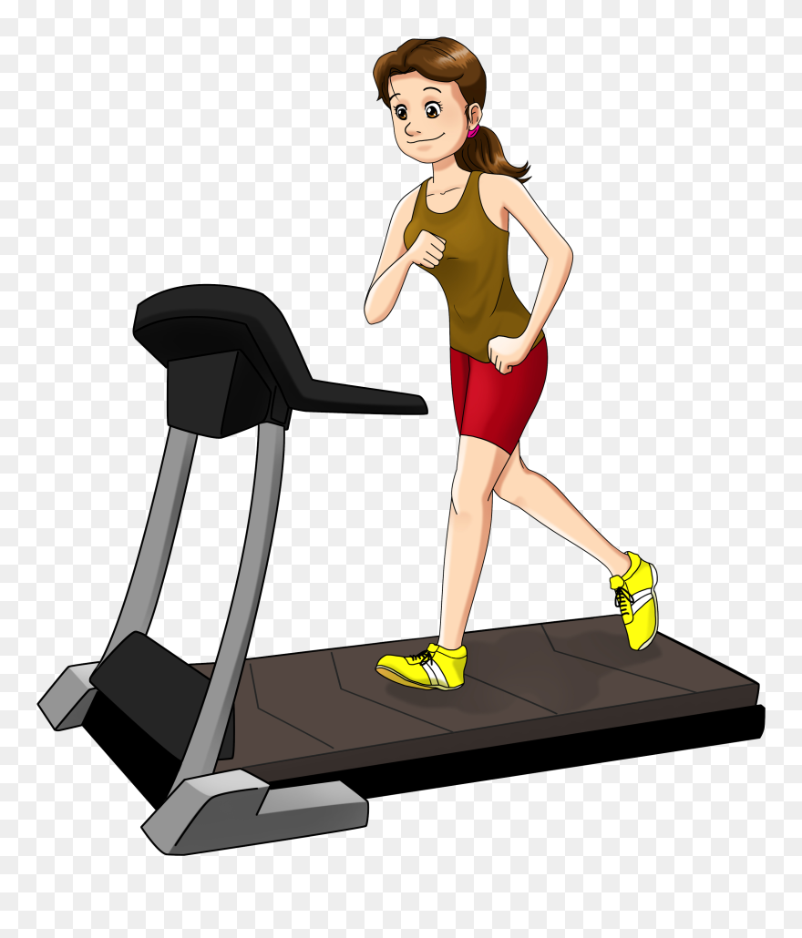 Download Walking On Treadmill Clipart - Png Download (#5321279 ...