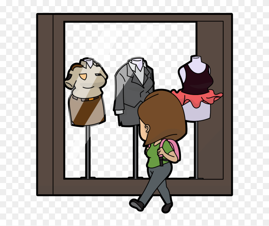 Window Shopping Cartoon Clipart (#5321451) - PinClipart