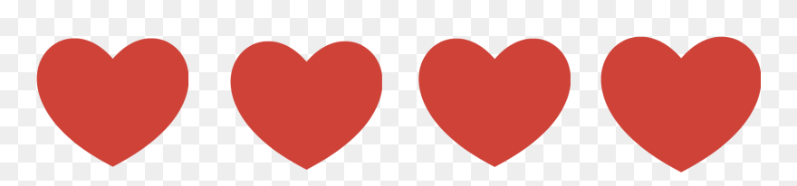 Row Of Hearts Clipart - Png Download (#5324734) - PinClipart