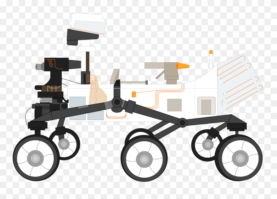 Download Transparent Mars Rover Clipart - Curiosity Rover Dimensions ...