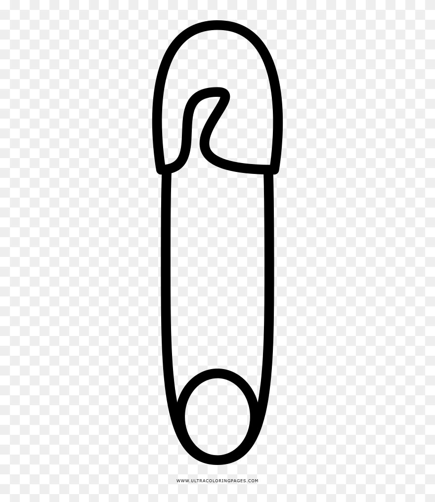 Download Safety Pin Coloring Page - Pin Coloring Page Clipart (#5329817 ...
