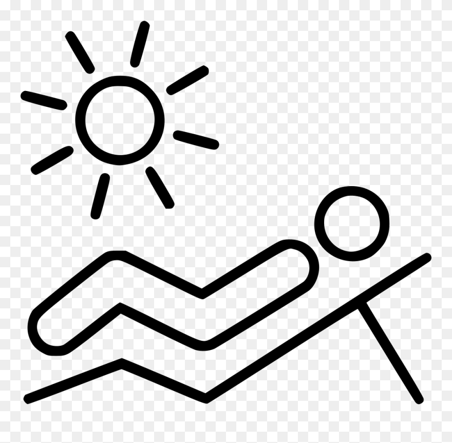 Beach Sunbathing Sun Tanning Svg Png Icon Free Download - Sunbathing ...