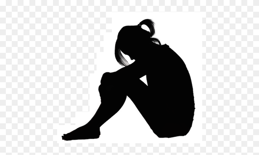 Woman Crying Silhouette Png Clipart (#5339076) - PinClipart