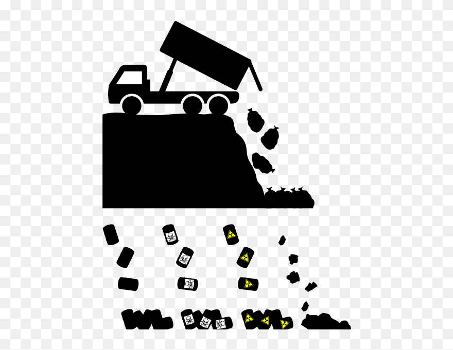 Biohazard Waste Disposal Vector Graphics - Landfill Clipart - Png ...