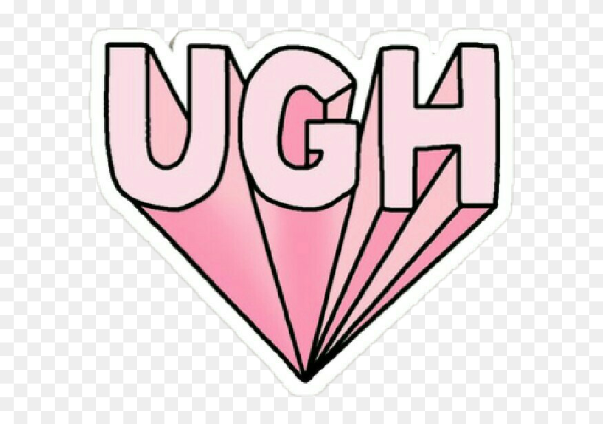 Download Monday Clipart Ugh, Picture - Sticker Tumblr Ugh - Png ...