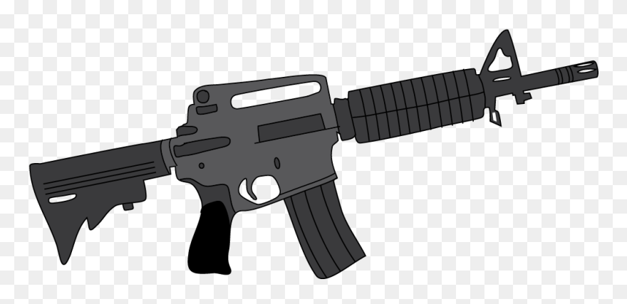 Transparent Right To Bear Arms Clipart - M4 Cartoon - Png Download ...