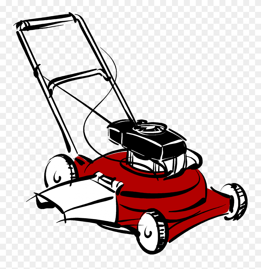 Download Cartoon Push Lawn Mower Clipart (#5347749) - PinClipart