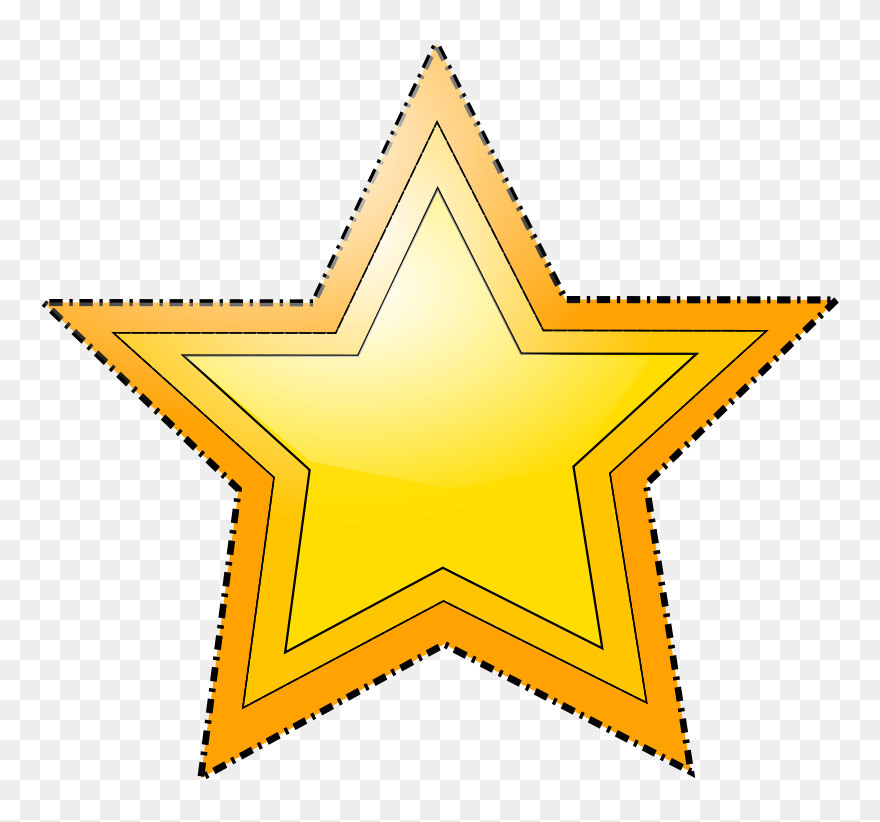Gold Star Good Job Png Clipart (#5349357) - PinClipart