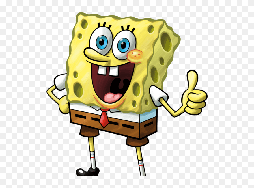 Spongebob Fathead - Spongebob Thumbs Up Meme Clipart (#5353307 ...