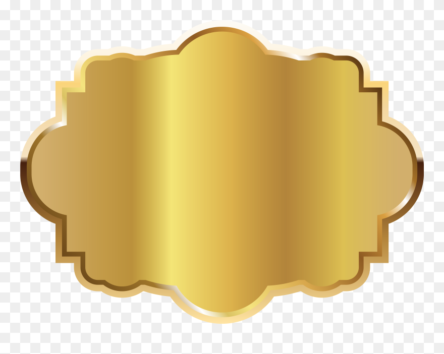 Download Transparent Tag Template Png - Clipart Label Gold (#5356961 ...