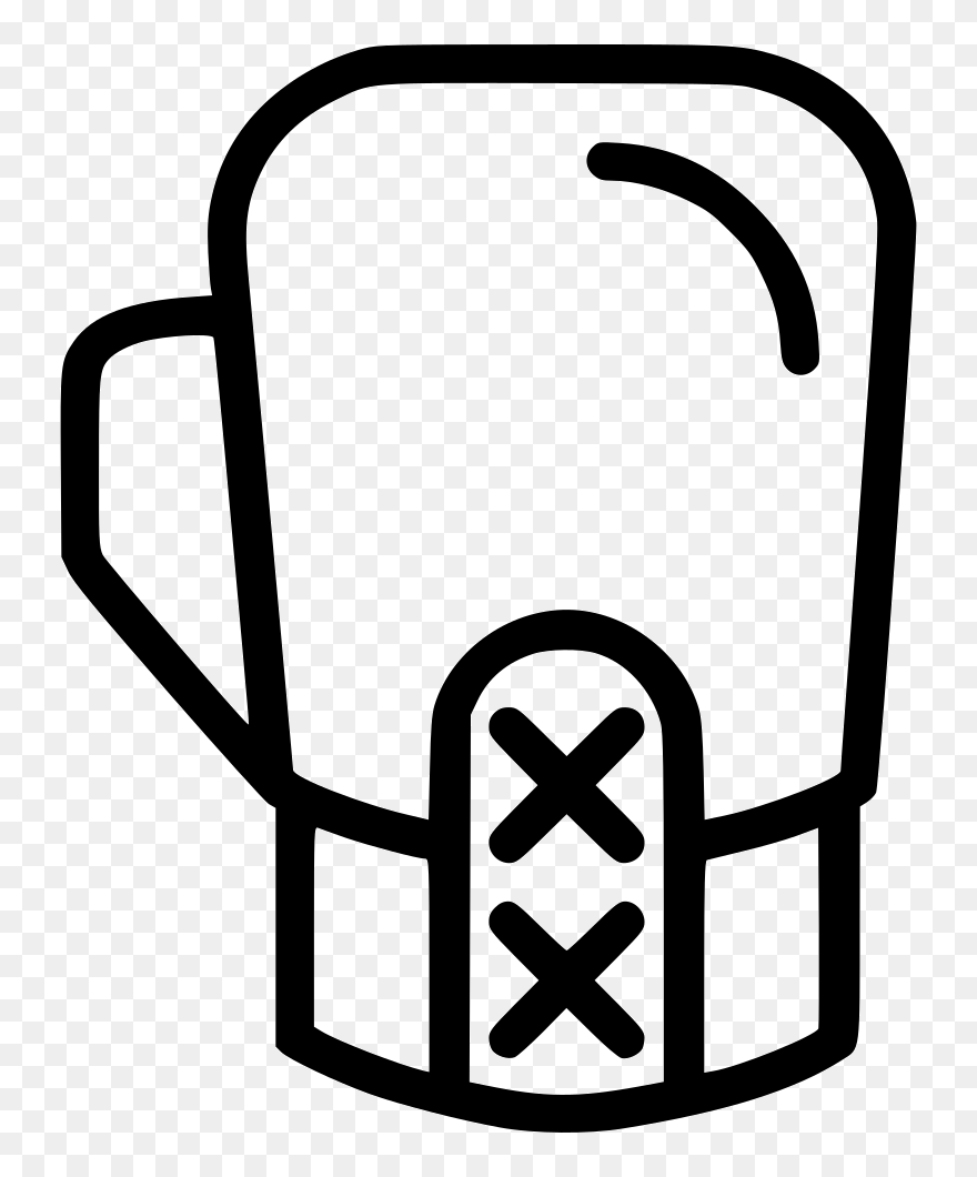 Download Transparent Boxing Gloves Black And White Clip Art - Sarung ...