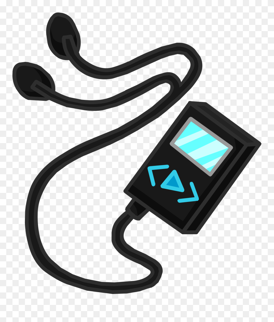 Earbuds Clipart Mp3 - Club Penguin Hand Items - Png Download (#5358337 ...