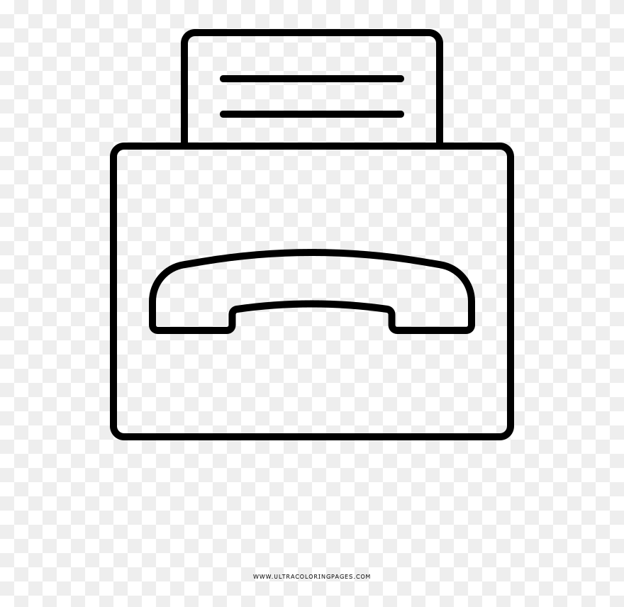 Transparent Fax Clip Art - Line Art - Png Download (#5360907) - PinClipart