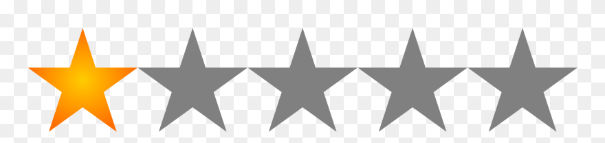 Stars Voting 1 Star Clip Arts - 1 Star Rating Png Transparent Png ...