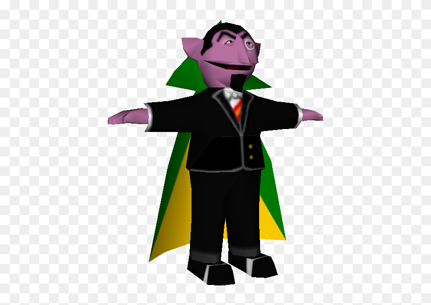 Download Nintendo 64 - Count Von Count Model Clipart (#5365515 ...