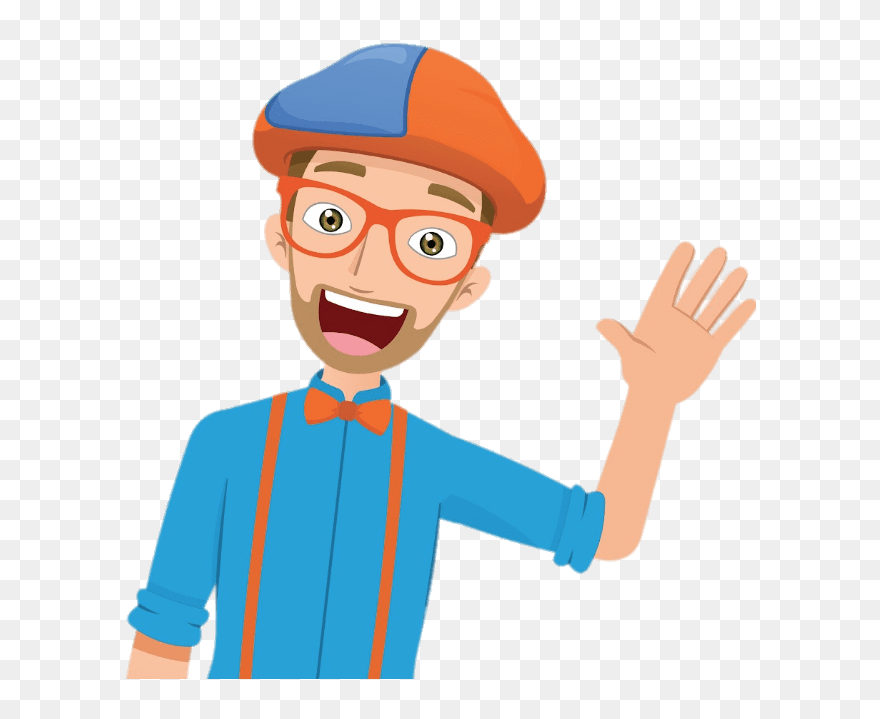 Blippi Waving Clip Arts - Blippi Clipart - Png Download (#5372354 ...