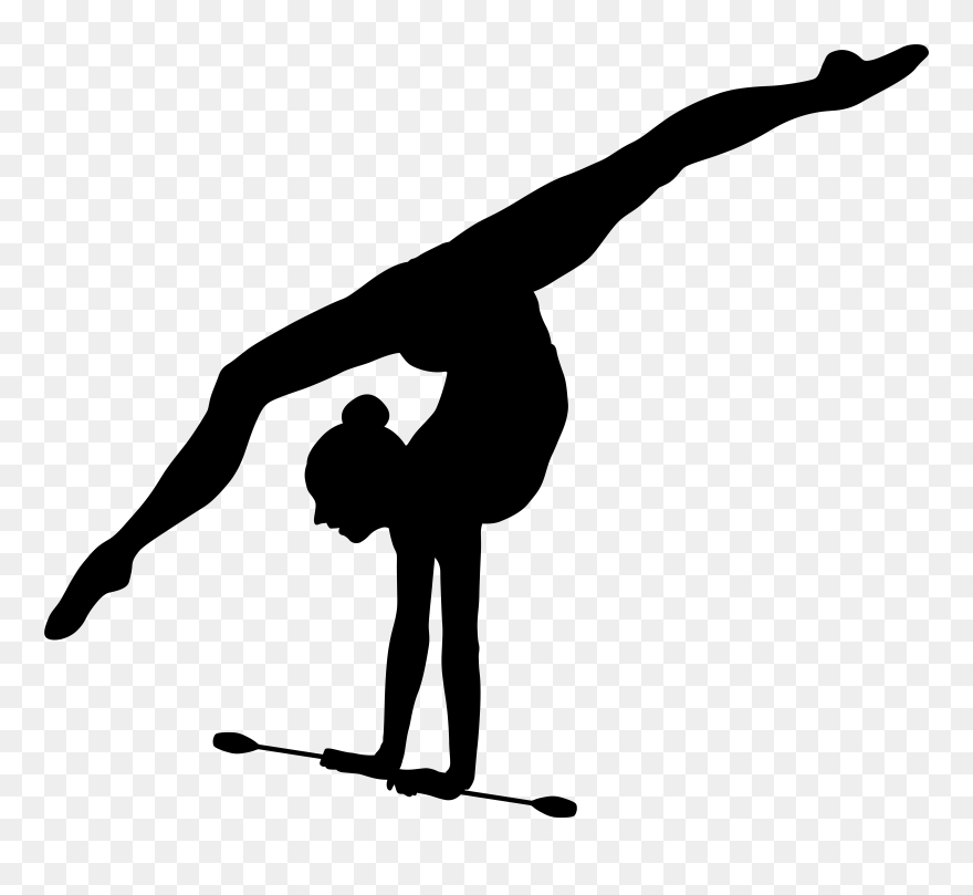 Silhouette Rhythmic Gymnastics Clip Art - Png Download (#5375310 ...