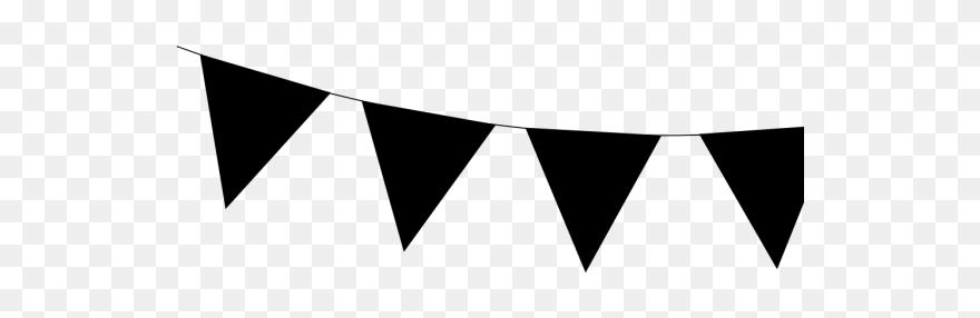 Black Bunting Png Icons - Bunting Clipart Black And White Transparent ...