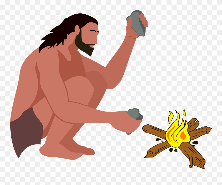 Fire In Stone Age Clipart (#5378588) - PinClipart