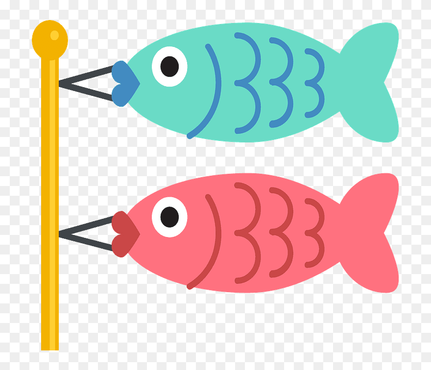 Carp Streamer Emoji Clipart - Koi Emoji - Png Download (#5381196 ...
