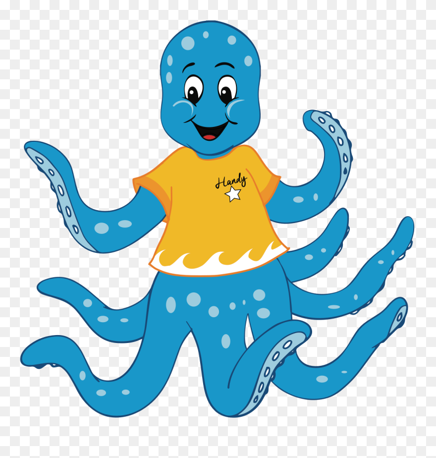 Germs Clipart Global Handwashing Day - Octopus Hands - Png Download ...