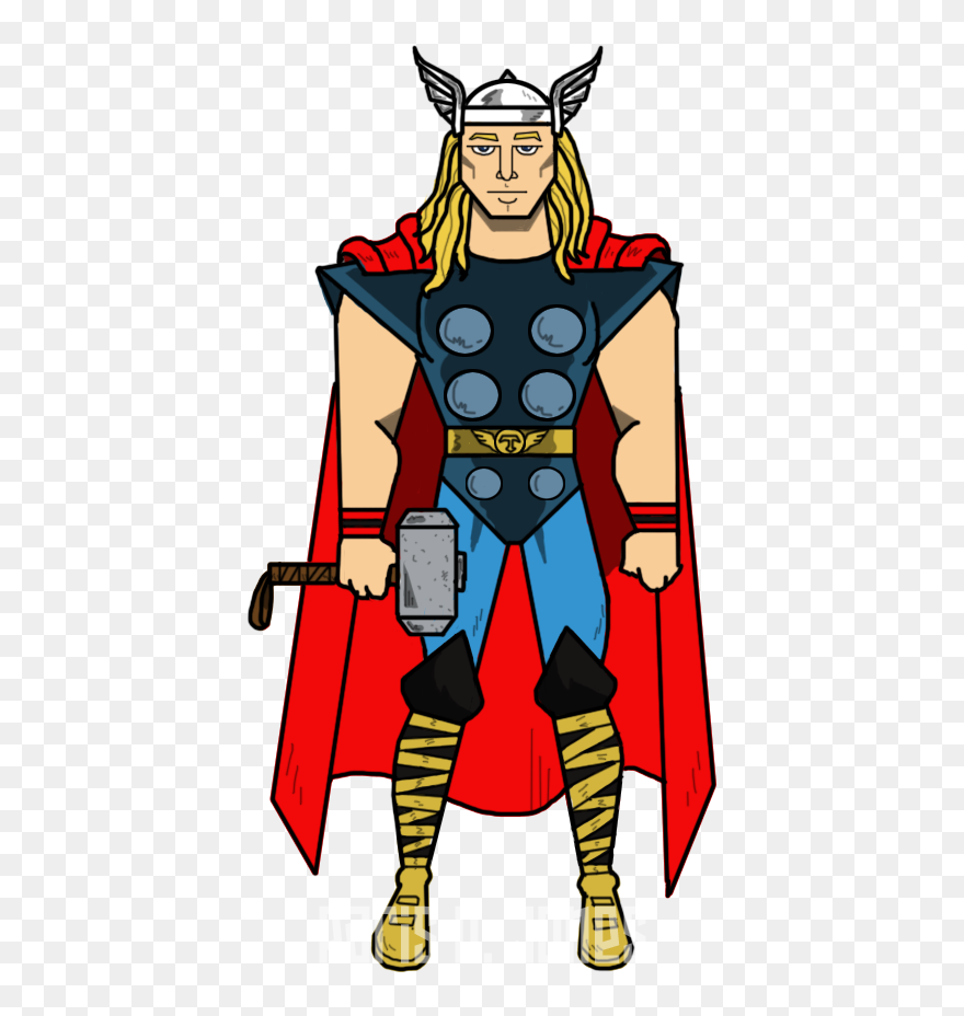 Drawn Thor Ninja - Classic Thor Clip Art - Png Download (#5389484 ...