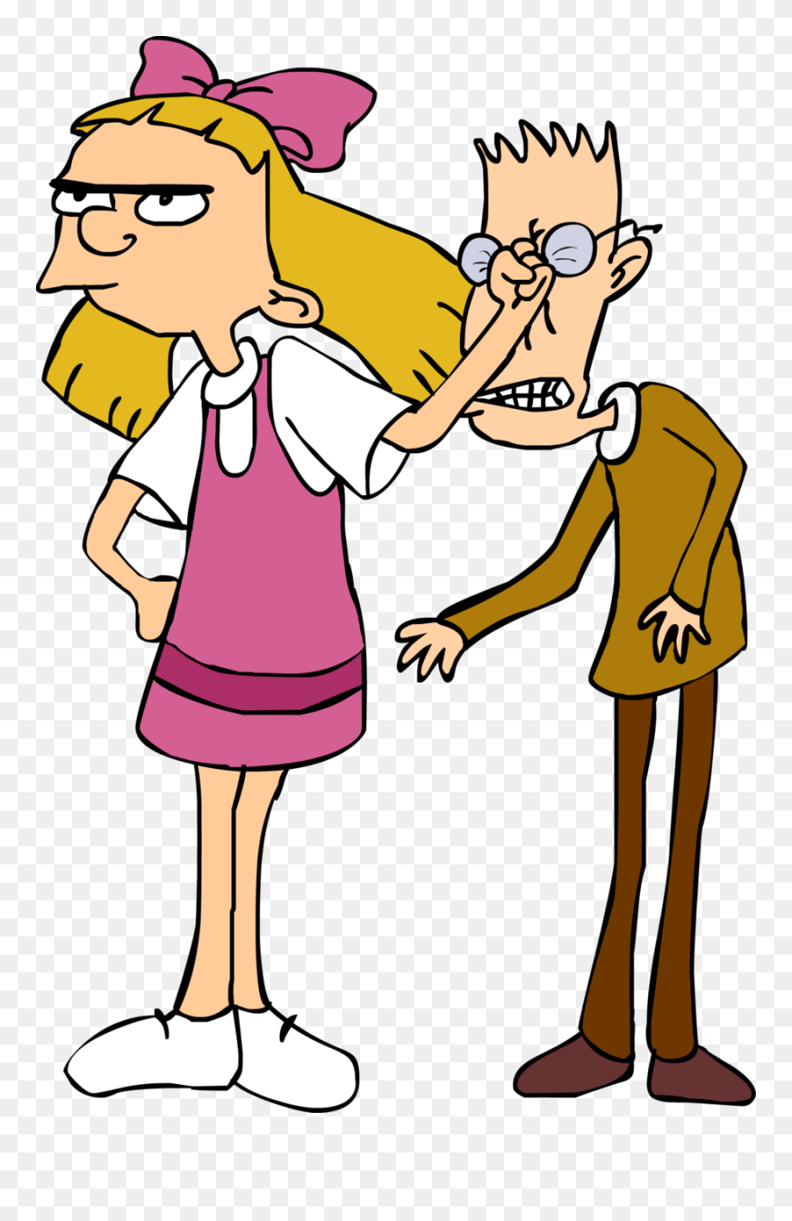 Helga Punching Brainy - Brainy Hey Arnold Clipart (#5390562) - PinClipart