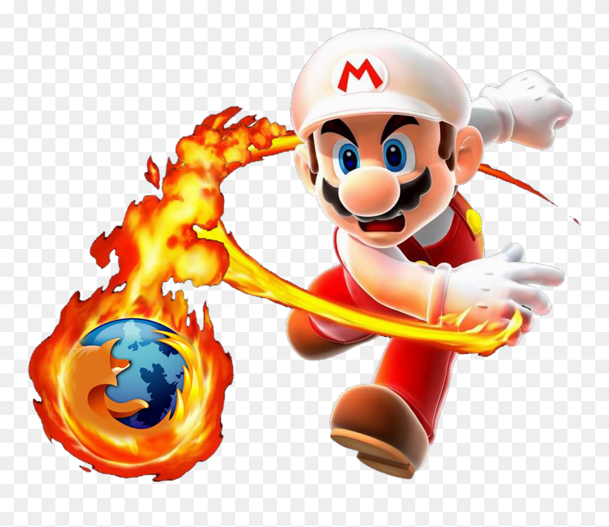 Download Fireball Clipart Paper Mario - Super Mario Galaxy Fire Mario ...