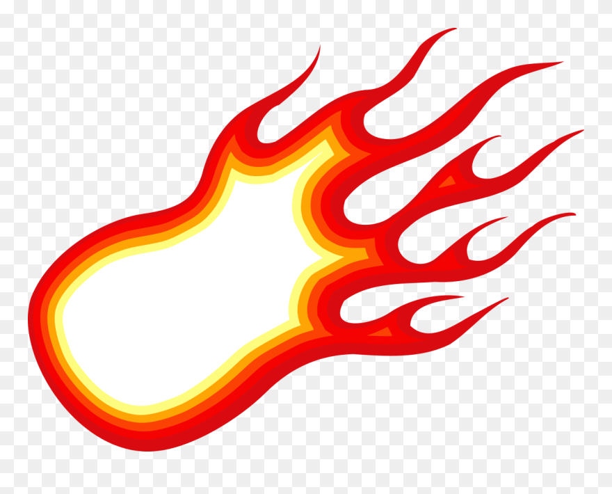 Comic Fireball Flame Vector 4 - Illustration Clipart (#5390988 ...
