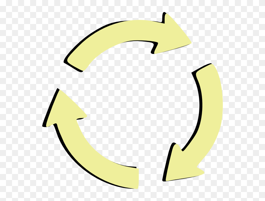 Arrow Circle Clip Art At Clker - Crescent - Png Download (#5391589 ...