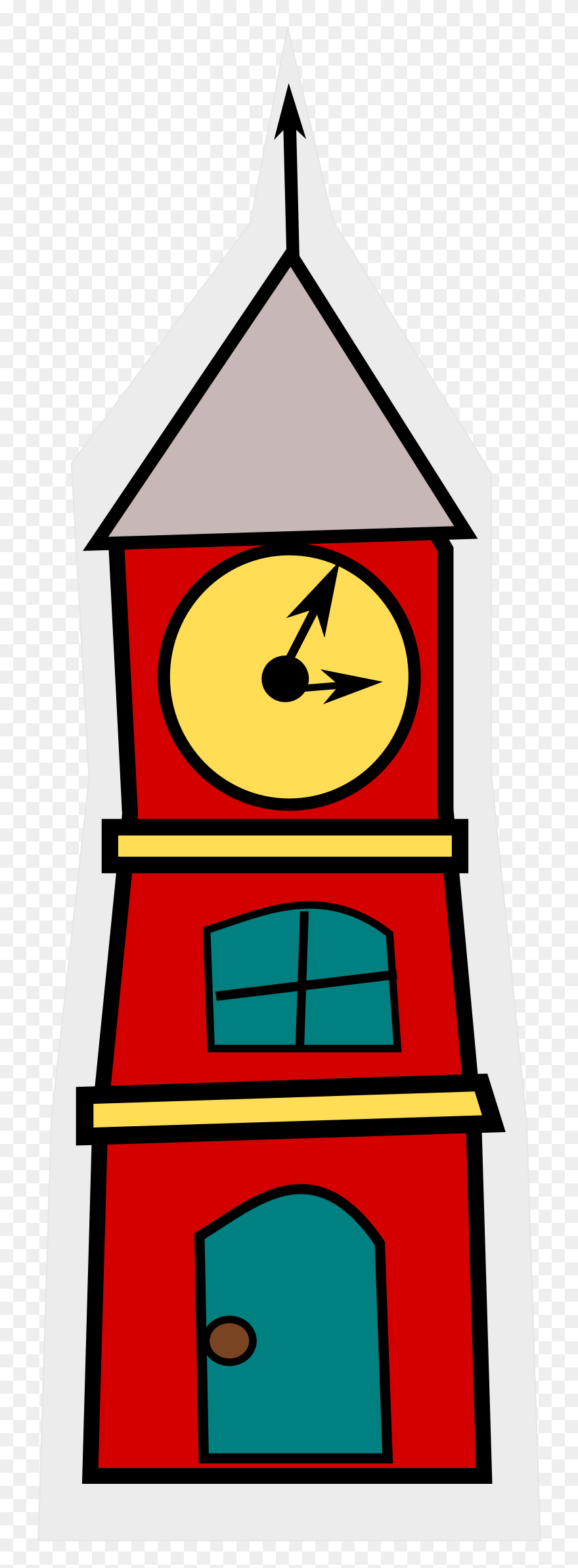 Town Council Clock Clipart - Tower Clock Clipart Png Transparent Png ...