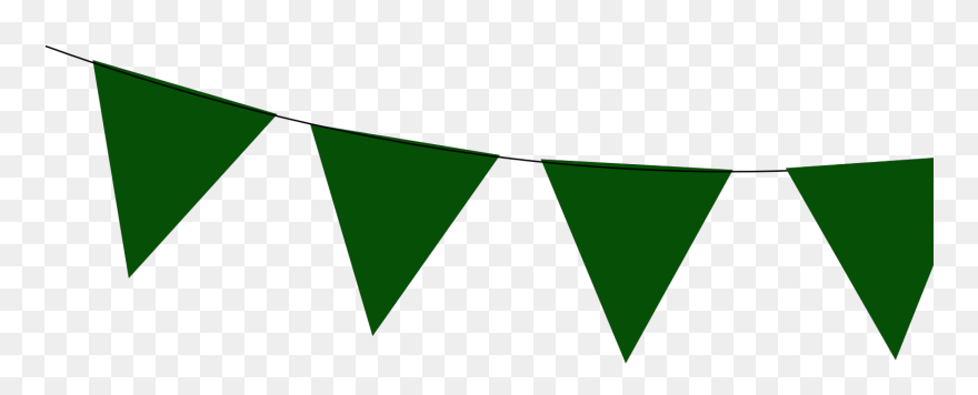 Green Bunting Clip Art, Icon And Svg - Green Bunting Clip Art - Png ...