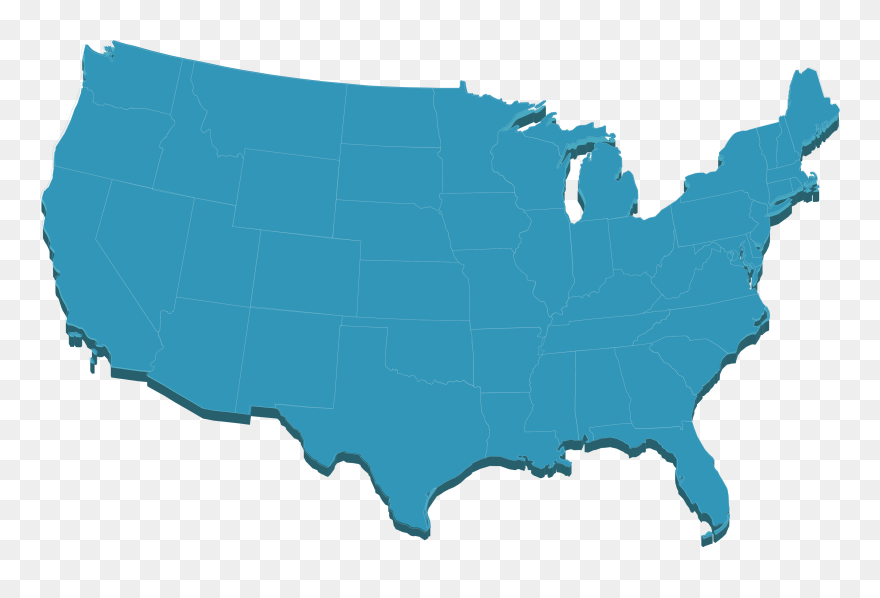 Download Map Of United States Clipart Clipart Black And White - United ...