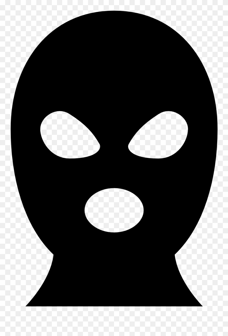 Criminal Clipart Masked Robber - Cartoon Mask Transparent Background ...