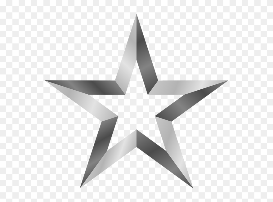 Silver Star Transparent Background Clipart (#5397594) - PinClipart