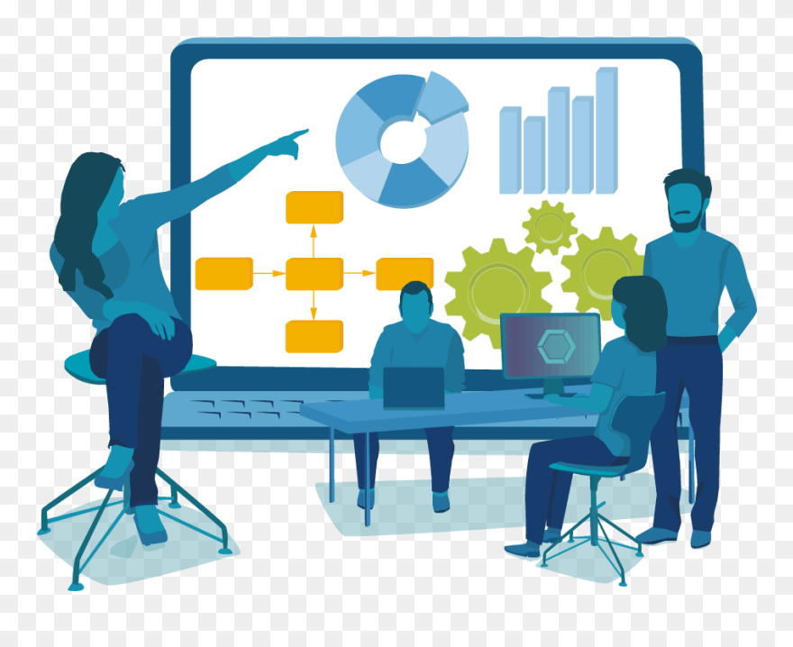 Signavio Collaboration Hub Illustration - Collaboration Transparent ...