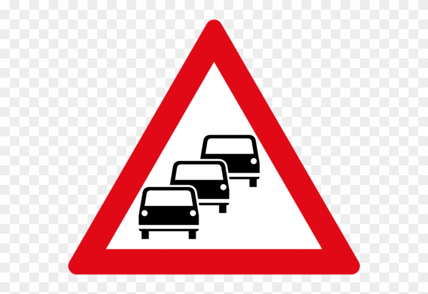 Congestion Sign - Cross Road Traffic Sign Clipart (#547095) - PinClipart